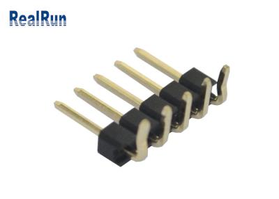 Cina singola fila UL94V-0 ad angolo retto di 3A 5P PA6T PBT LCP SMT Pin Header 2.54mm in vendita