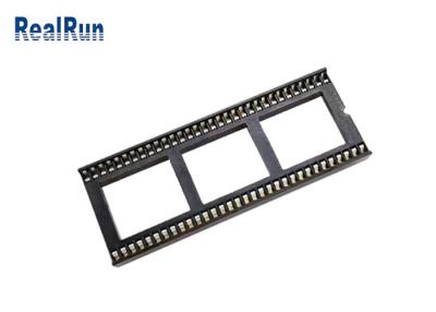 China PCB 64P 1.778mm Ic Text Socket Connector DIP PBT UL94V-0 Phosphor Bronze for sale