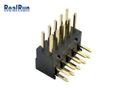 Cina Bordo di Pin Header PA6T LCP di fila del doppio di ISO9001 10P PBT per imbarcarsi su connettore in vendita