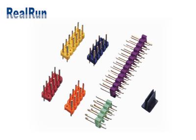 Cina PA6T colorato Pin Header Connector d'ottone 500VAC/Min Double Row in vendita