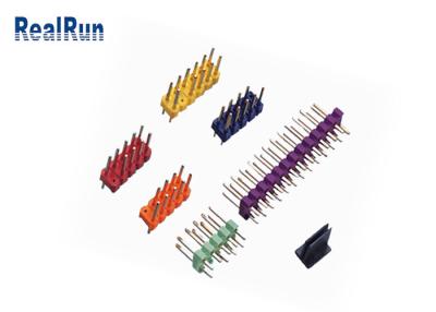 Cina PA6T colorato Pin Header Connector d'ottone 500VAC/Min Double Row in vendita