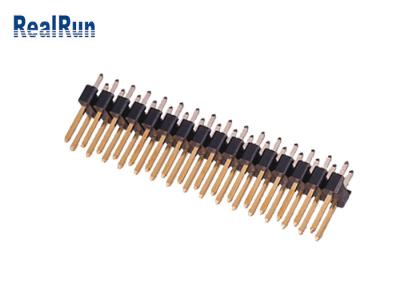 Cina Fila diritta d'ottone del doppio UL94V-0 di PA6T 180° Pin Header Connector 2.54mm in vendita