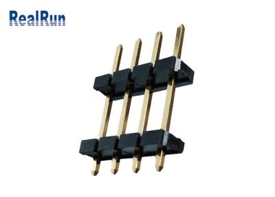 Cina Connettore doppio d'ottone UL94V-0 dell'intestazione di fila di PBT LCP Pin Header Connector 1*4P in vendita