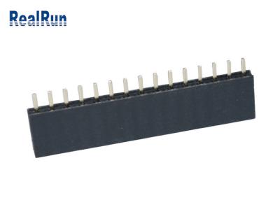 Cina Passo femminile del connettore 15P 2.54mm dell'intestazione del PWB della immersione di PA6T diritto per VCD in vendita