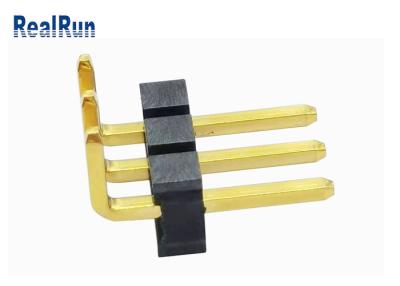 China Messingslcp Pin Header Connector SGS LCP Au 3μ“ Pin Header 1*3P H3.2 Te koop