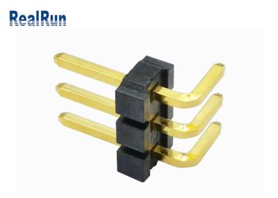 China Messingslcp Pin Header Connector SGS LCP Au 3μ“ Pin Header 1*3P H3.2 Te koop