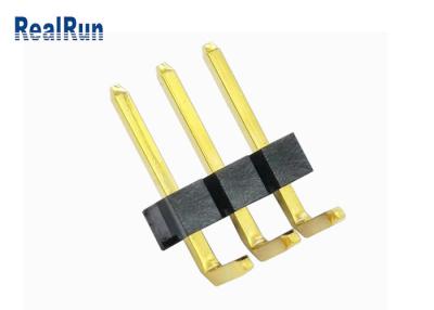 China Messingslcp Pin Header Connector SGS LCP Au 3μ“ Pin Header 1*3P H3.2 Te koop