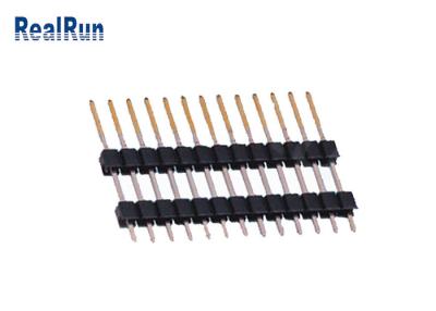 Cina Il tipo 13 singolo oro del PWB 2,54 Pin Header Dual Plastic Dip di fila di posizione ha placcato in vendita