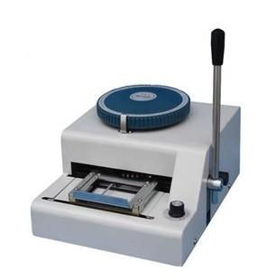 China Manual bank cards code printer / Convex Code Printer / PVC Card Embossing Machine en venta