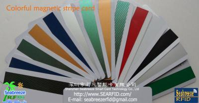 China Colorful magnetic stripe card,gold,silver,green,blue,red,laser magnetic stripe card en venta