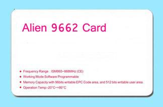 China Tarjeta del embutido de la frecuencia ultraelevada AZ-9662, tarjeta de la frecuencia ultraelevada del extranjero H3 tarjeta, del peaje de camino de larga distancia etc, tarjeta de la frecuencia ultraelevada 6C, tarjeta del blanco de ISO1800-6C en venta