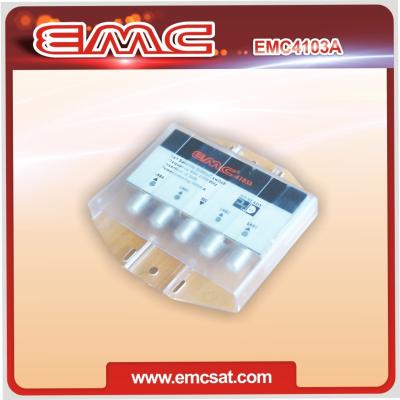 China Metal housing Transparent water-proof plastic cover LED display indicator 4 in 1 out  4X1 DiSEqC switch for sale