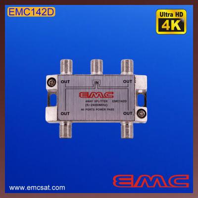 China 2 -2600 MHz SMATV 4 WAY SPLITTER with good signal transmission for sale