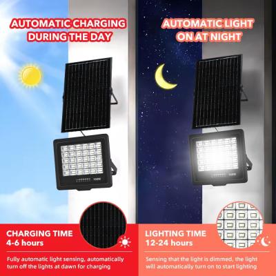China KCD Outdoor Remote Control Projector Cheap Solar Sensor Floodlights Solar Powered 50w 100w 200w LED Flood light for sale