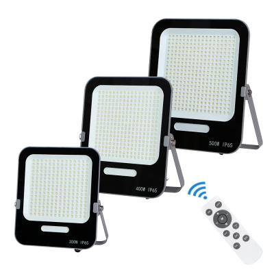 China KCD High Power IP65 Rectangular Fixtures Dimmable Top Selling Garden Outdoor Floodlight 6500k LED Flood Light Gray Color for sale