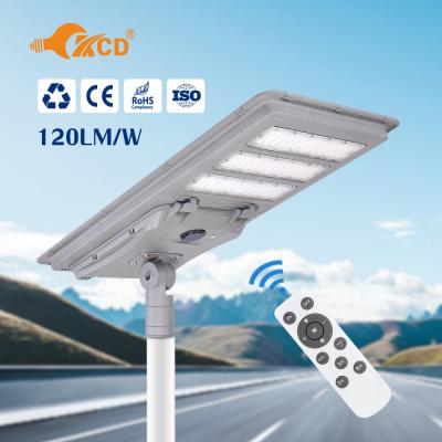 China KCD New Outdoor Waterproof 60w 80w 100w 120w Integrated All In One Led Solar Street Light for sale