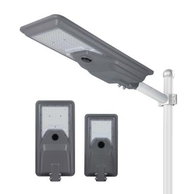 China Motion Sensor Customised Color All in One Solar Street Light with 50000 Hours Lifespan Outdoor Solar Street Lamp for sale