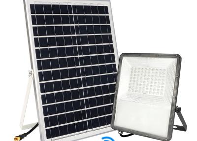 China Aluminum ABS 150lm/w Ra85 Solar Powered Flood Lights for sale