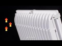 O Ce aprovou o alojamento de alumínio 200w conduziu a luz de inundação para a exposição rotatable da vasta gama das microplaquetas do tipo do jardim