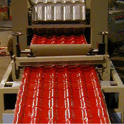 China ASA PMMA Plastic Glazed Ceiling Tile  PVC Profile Extrusion Line Roofing Sheet for sale
