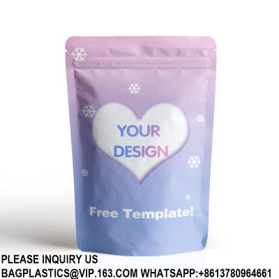 Quality Matte Resealable Ziplock Packaging Stand Up Pouch Candy Cookie Smell Proof 3.5g for sale
