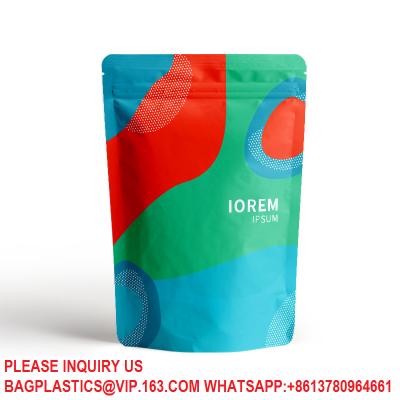 China Custom Printed Matte Resealable Ziplock Pla Packaging Stand Up Pouch Edible Candy Cookie for sale