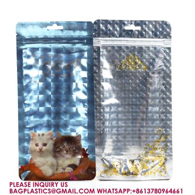 中国 Resealable Stand Up Pouches For Long Term Storage Holographic Design Sealable Packaging 販売のため
