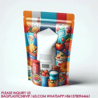 Китай Stand Up Pouch Biodegradable Packaging Food Biscuit Snack Bag Seal Zipper Lock Mylar Bag продается