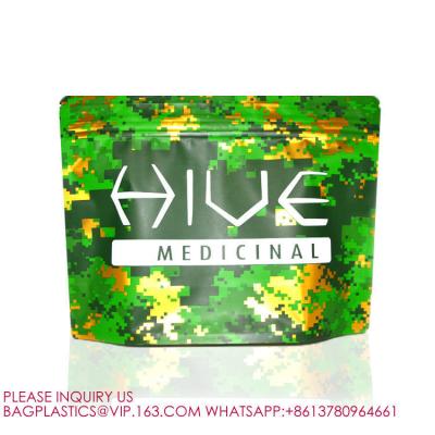 Китай Mylar Bags Child Resistant Pouch Child Proof Packet PLA Matte Stand Up Zip Foil Flat Bag продается