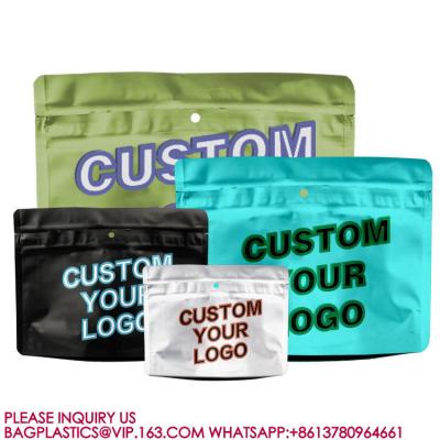 Китай Resealable Double Zipper Safe Food Stand Up Smell Proof Child Resistant Mylar Pouch Bag продается
