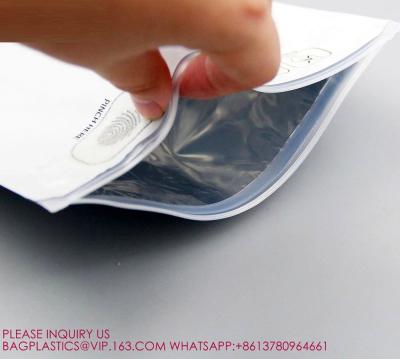 Китай Tamper Evident Pinch And Slide Exit Matte Mylar Bags, Smell Proof, Pouch Exit Packages продается