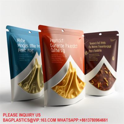 Китай Biodegradable Recycled Stand Up Pouch Dry Food Packaging Herbs Spices Zip Lock Mylar Bag продается