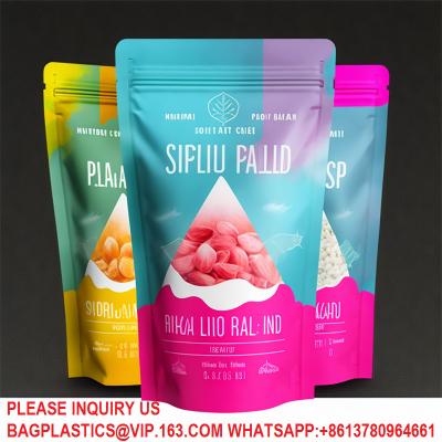 Китай Eco Resealable Smell Proof Mylar Bags Holographic Packaging Pouch Bag with Clear Window продается