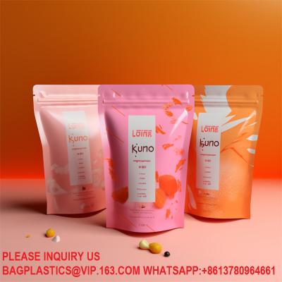 Китай Treat Bags with Window Ziplock Stand Up Pouches Food Storage Cookies Snacks Tea Packing продается