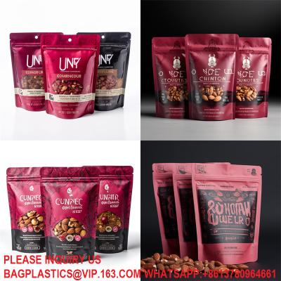 Китай Treat Bags with Window Ziplock Stand Up Pouches Food Storage Cookies Snacks Tea Packing продается