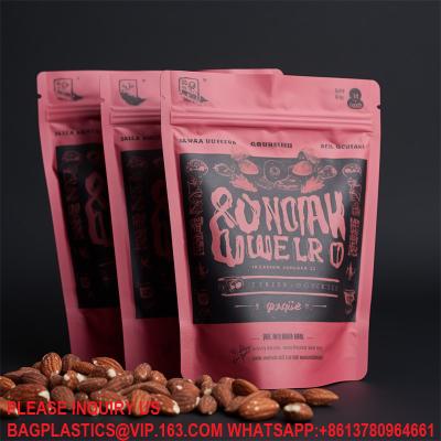 Китай Treat Bags with Window Ziplock Stand Up Pouches Food Storage Cookies Snacks Tea Packing продается