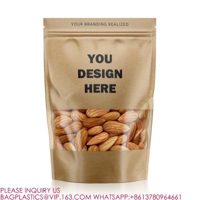 Китай Custom Packaging Resealable Matte Zip Lock Plastic Stand Up Pouch Window Black Mylar Bags продается