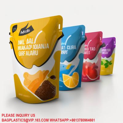 Китай Resealable Laser Film Stand Up Pouch Seal Zipper Pla Flat Bottom Package Protein Powder продается
