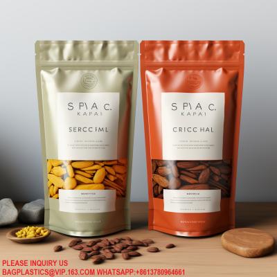 Китай Customized Biodegradable Aluminum Foil Mylar Zip Food Nuts Snack Packing Stand Up Pouch продается