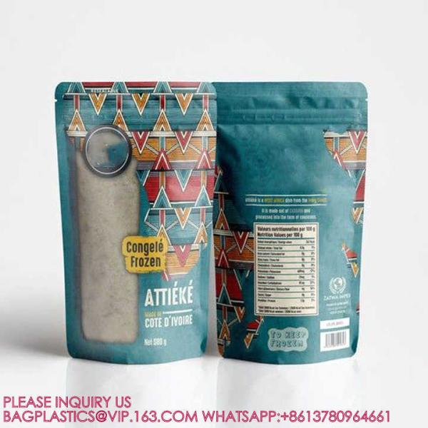 Quality Eco Friendly Recycled Pouch Food Zip Bag Stand Up Peanut Pouches Snack Nuts for sale