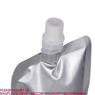 China Food Packaging Bag Aluminum Foil Liquid Spout Pouch Stand Up Pouch With Spout For Liquid for sale