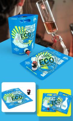 中国 Customised Reusable Aluminum Foil Bag In Box Red Wine Valve Spouted Bags In Box Package 販売のため