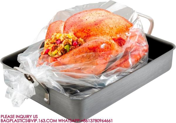 Quality Roasting Bag Cooking Bags Oven Turkey Cooking Bag With Ties Keep Moist Durable Nylon Bag for sale