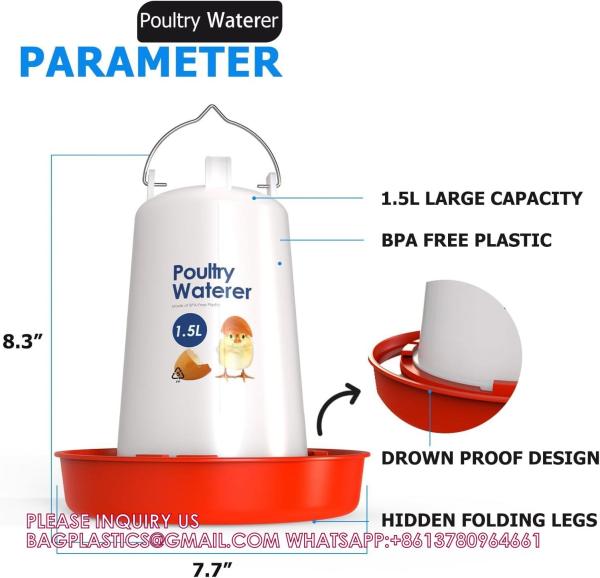 Quality Recyclable Sustainable Plastic Chick Feeder Waterer Kit Chicken Feeder and for sale