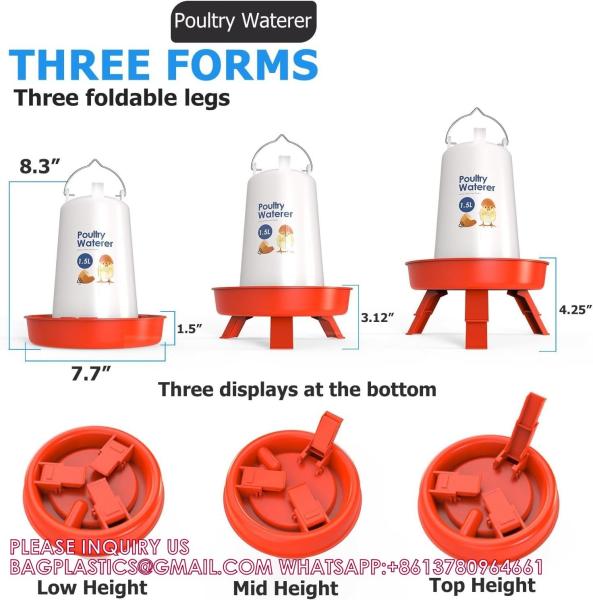 Quality Recyclable Sustainable Plastic Chick Feeder Waterer Kit Chicken Feeder and for sale