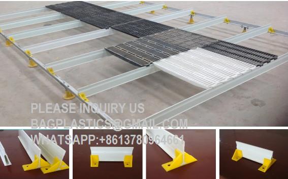 Quality Fiberglass Support FRP Beam Plastic Cast Iron Slat Floor Beam Support Farrowing for sale