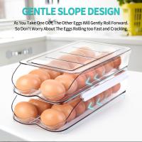 Quality Egg Holder For Fridge, Automatic Rolling Egg Container For Refrigerator, for sale