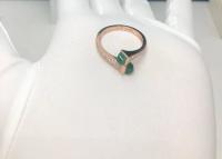 China Thin 18K Gold Diamond Ring for sale