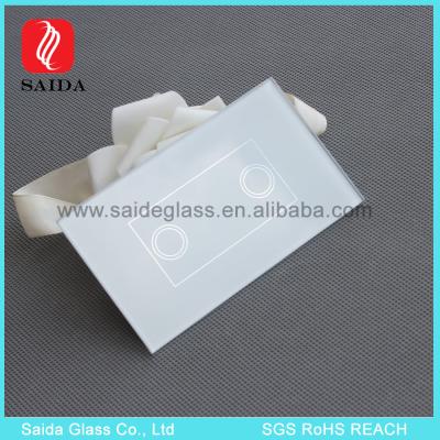 China 4mm Square Glass Touch Panel for Dimmer Light Switch,Colored Lamp Touch Glass Switch Panel for sale