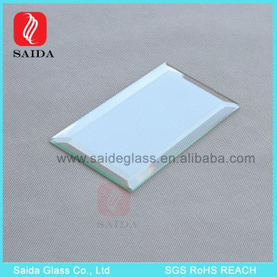 China custom polished beveled edge clear glass manufacturer for sale